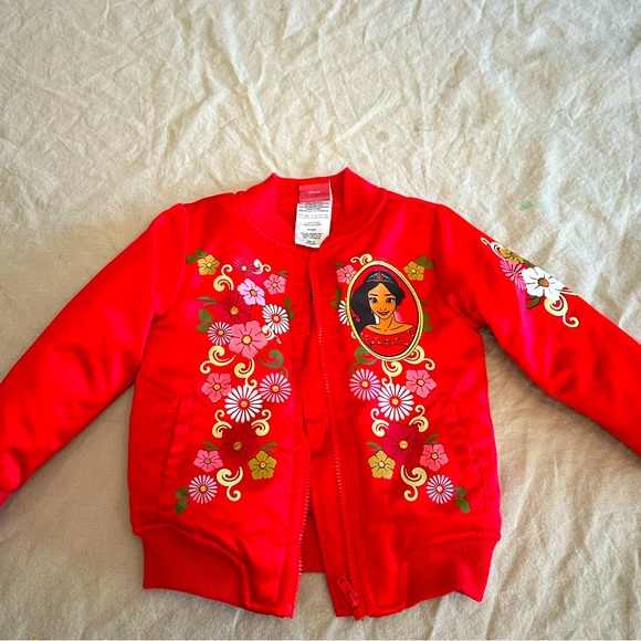 Disney | Jackets & Coats | Disney Elena Of Avalor Red Bomber Jacket ...